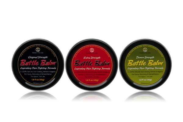 Battle Balm® Full Size Package - Original, Extra, & Demon Strength Cream