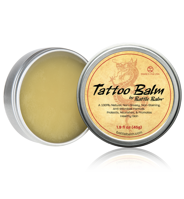 Battle Balm® Tattoo Balm - Tattoo Healing Cream, Moisturizer, & Brightener